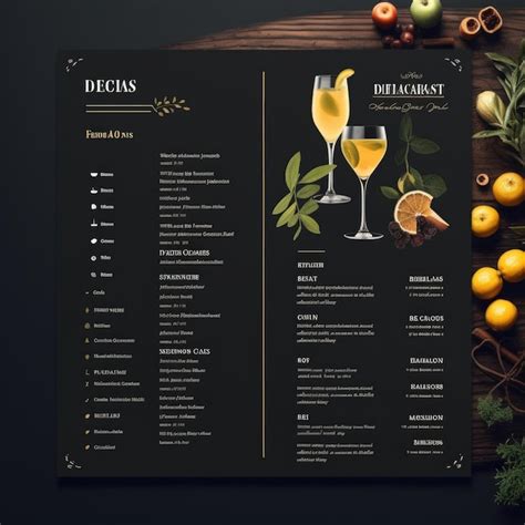 Premium Photo Restaurant Menu Card Template