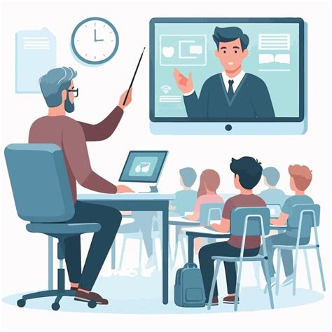 Vector Of A Teacher Teaching In Class Premium Ai Generated Vector