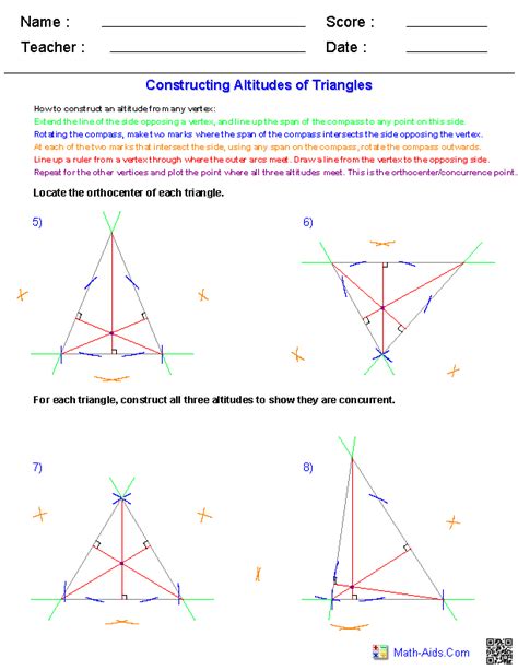 Geometry Worksheets Geometry Worksheets Worksheets Library