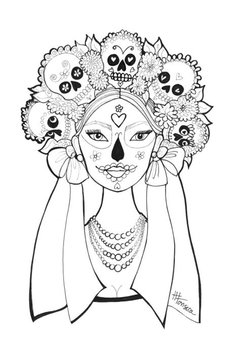 Catrina Coloring Pages At Free Printable Colorings