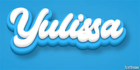 Yulissa Text Effect And Logo Design Name