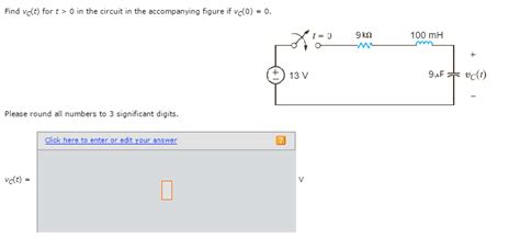 Solved Find V C T For T In The Circuit In The Chegg Com