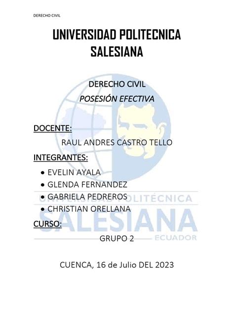 Posesion Efectiva Pdf Herencia Gobierno