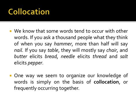 Lexical Relations