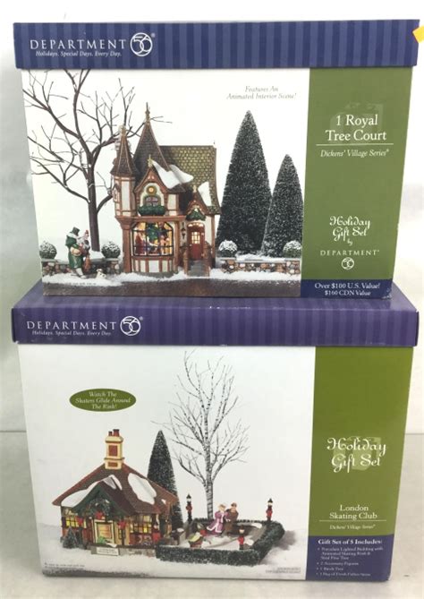 Lot 2 Department 56 Dickens Village Series Buildings