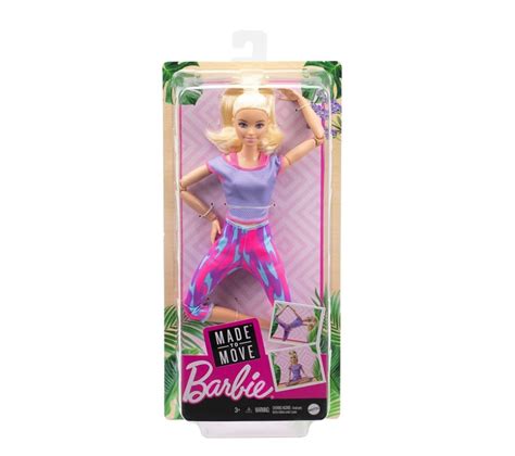 Boneca Barbie Feita Para Mexer Loira To Move Articulada Mattel