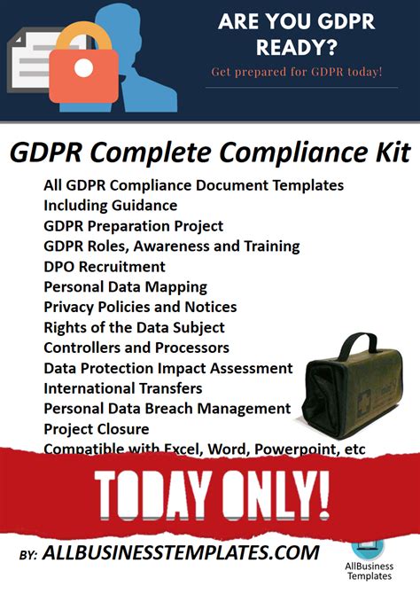 Gdpr Complete Compliance Kit Templates At