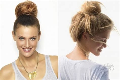 Як зробити пучок на короткі волосся