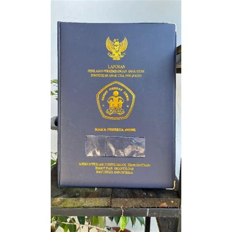 Jual Ready Stok Sampul Map Raport Paud Umum Raport Custom Untuk Paud Tk Ra Sd Smp Mts