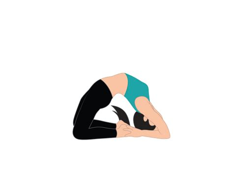 Girl Doing Vajrasana Illustration Free Download Gym And Fitness