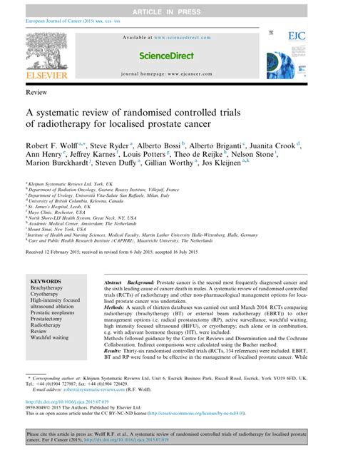 Pdf A Systematic Review Of Randomised Controlled Trials Of