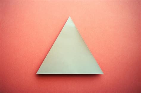 Premium Photo Photo Triangle Paper Shape With Copyspace