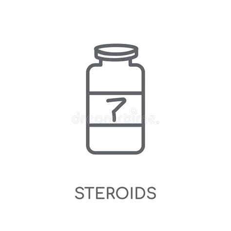 Ícone Linear Dos Esteroides Conceito Moderno Do Logotipo Dos Esteroides