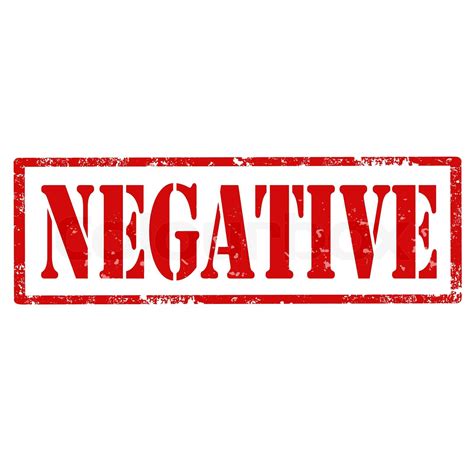 Negative Stamp Stock Vector Colourbox