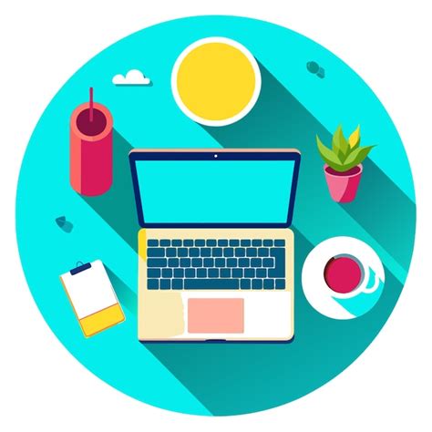 Premium Vector Laptop Flat Vector Illustration Flat 2