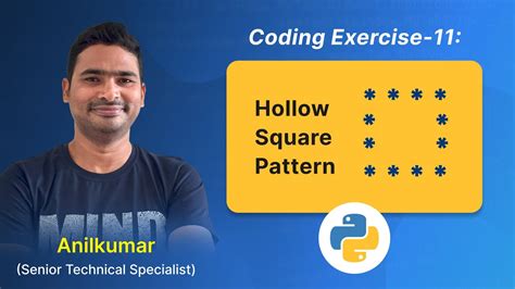 P91 How To Code A Hollow Square Pattern Step By Step Tutorial తెలుగు Youtube