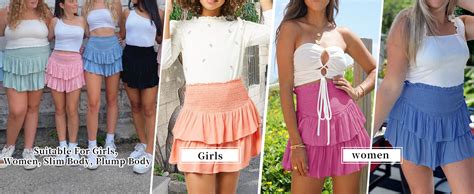 Amazon MIYIEONZ Women S Cute High Waist Ruffle Mini Skirt Layered