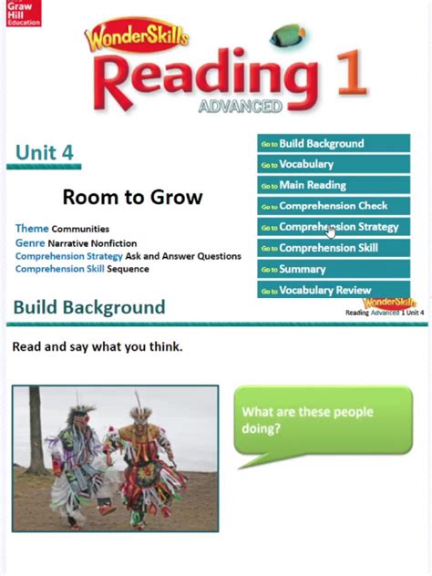 Wonderskills Reader Advanced 1 Unit 4 Pdf