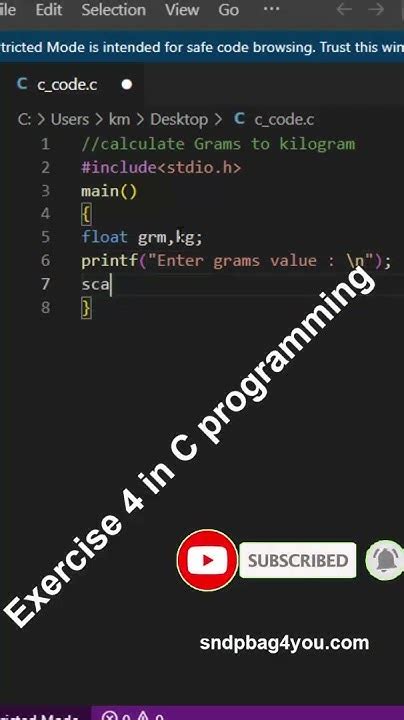 C Programming Exercise 4 C For Beginner In Bangla C Programming