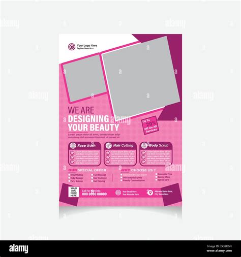 beauty flyer design Stock Vector Image & Art - Alamy