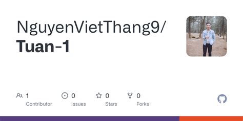 GitHub NguyenVietThang9 Tuan 1