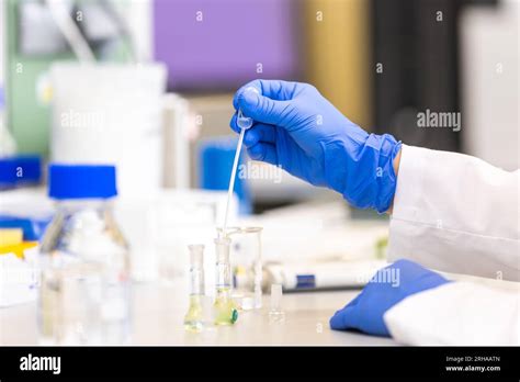Young Woman Scientist In A Research Laboratory Creating A Scientific
