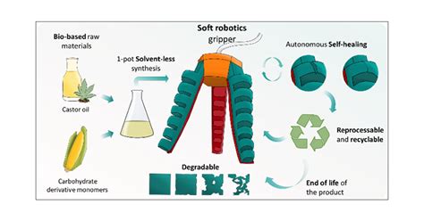Self Healing Recyclable And Degradable Castor Oil Based Elastomers