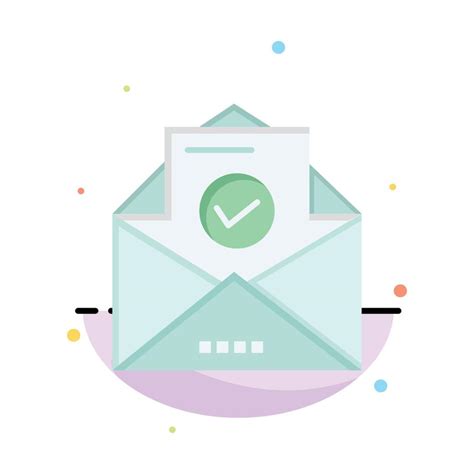 Mail Email Envelope Education Abstract Flat Color Icon Template 13141009 Vector Art At Vecteezy