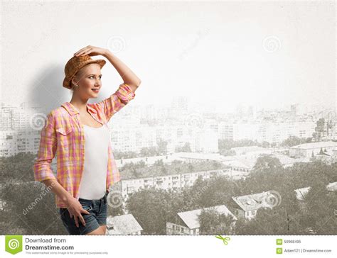 Jung Und Frei Stockbild Bild Von Schmutz Beiläufig 59968495