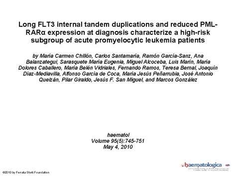 Long Flt 3 Internal Tandem Duplications And Reduced