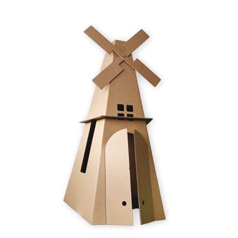 Grote Kartonnen Molen Duurzaam En Verantwoord Speelgoed KarTent Webshop