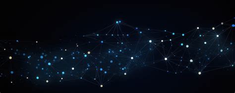 Premium Ai Image Blue Abstract Digital Network Background With Light Particles Ai Generated