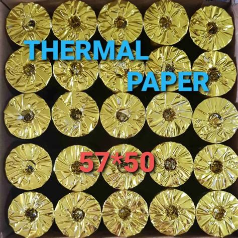 Gprinterอันดับ1 กระดาษความร้อน กระดาษใบเสร็จ ขนาด Edc 57x50 Mm 65 Gsm