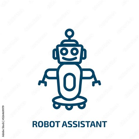 Robot Assistant Icon From Artificial Intellegence And Future Technology Collection Thin Linear