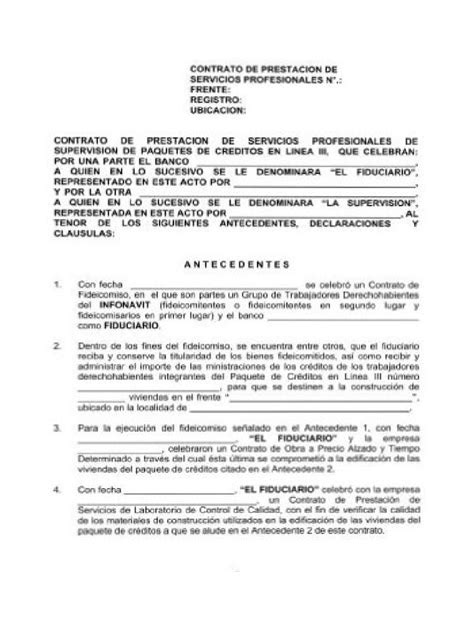Contrato De Prestación De Servicio Pdf