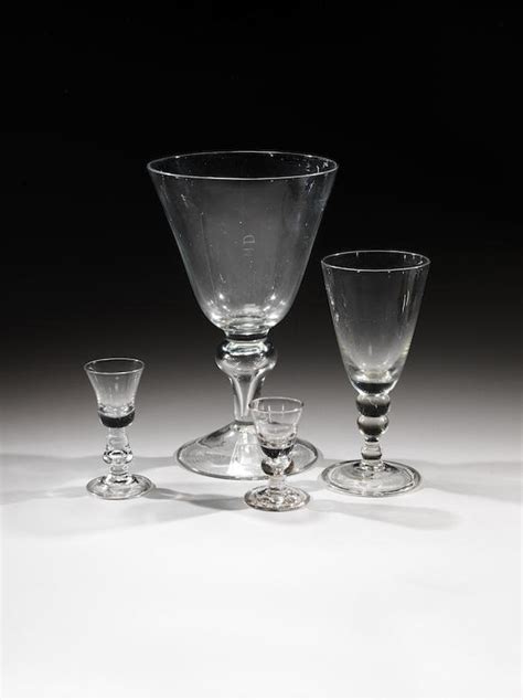 Bonhams An Early Heavy Baluster Wine Glass Circa 1720