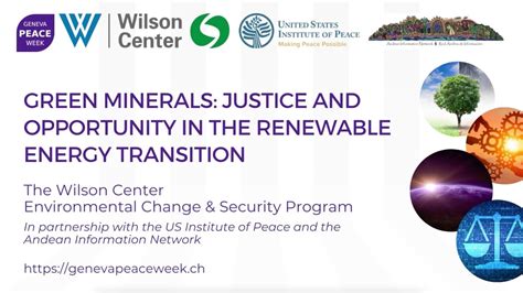 Green minerals: Justice and opportunity in the renewable energy transition - YouTube