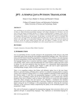 JPT A SIMPLE JAVA PYTHON TRANSLATOR PDF