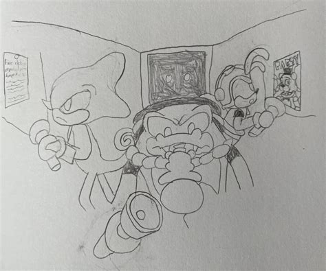 I Drew Some Sonic And Fnaf Crossover Stuff Because I Unironically Think
