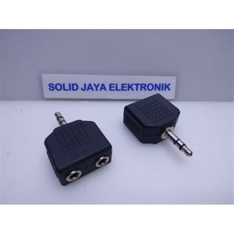 Jual Konektor Connector Sambungan Cabang Jack Stereo Mm Shopee Indonesia
