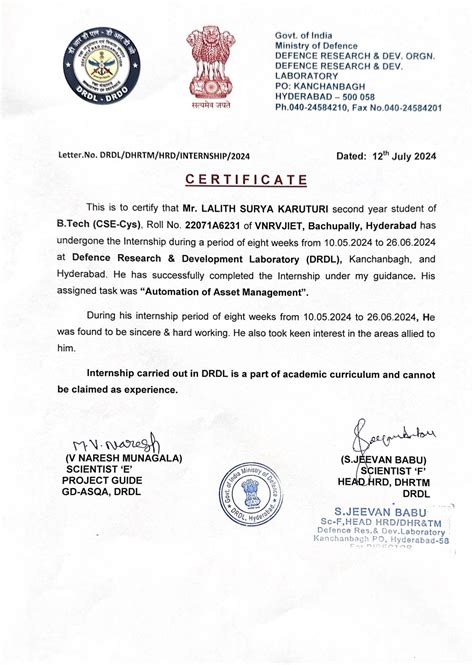 lalith surya on linkedin excited to share that i successfully completed my internship at the…