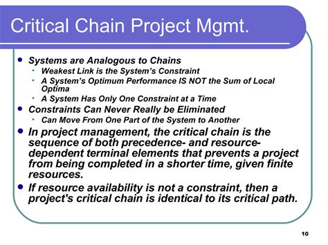 Critical Chain Project Management Pps