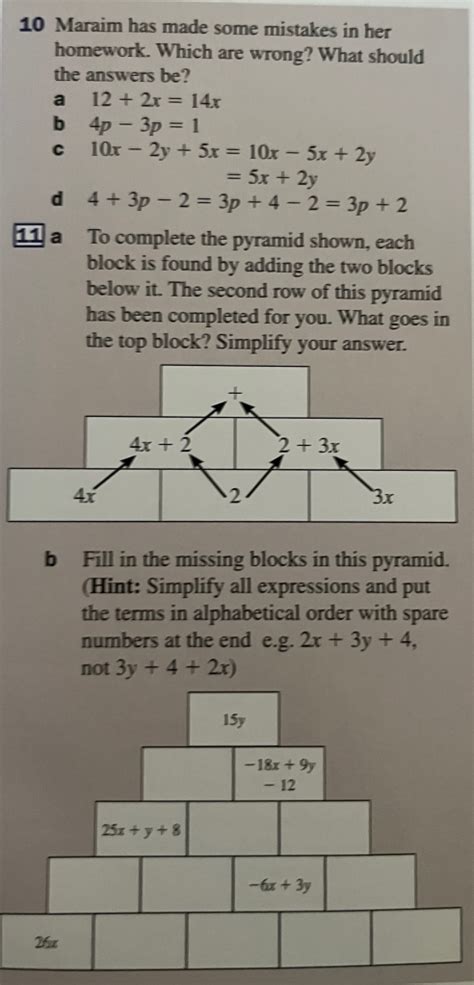 year 7 simplifying expressions maths with david