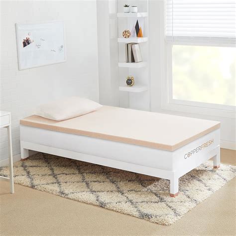 Best Cooling Gel Mattress Topper Twin Copper Infused Home Life Collection