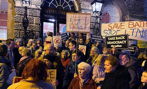 Councillors Approve Budget Despite Four Protests Outside The Guildhall