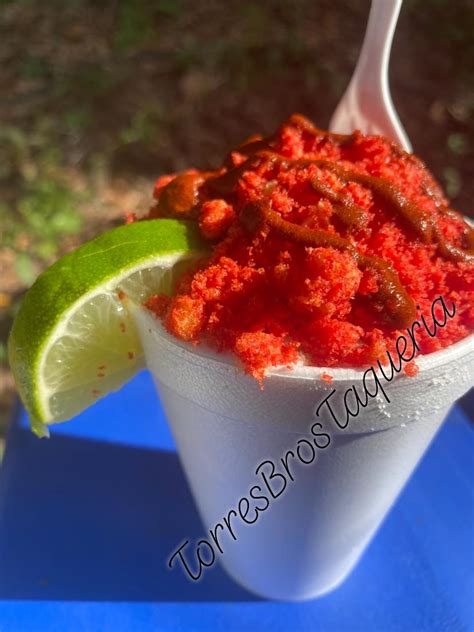 Esquite With Hot Cheetos Dust 😋 Torres Bros Taqueria