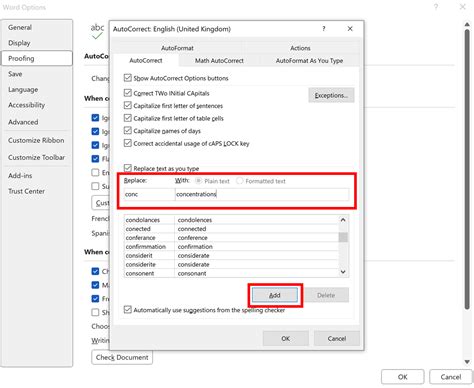 How To Add Words To Autocorrect In Microsoft Word Kea Training