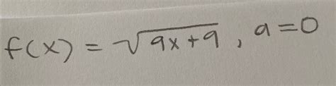 Solved F X 9x 92 A 0 ﻿find The Linearization L X ﻿of F X