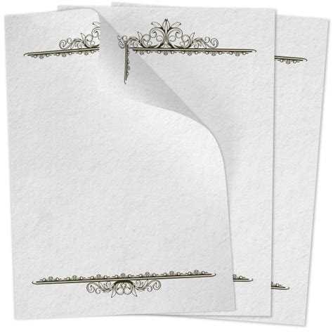 Motivpapier Din A4 Speisekarten Ornament 2 Edles Design Gastro