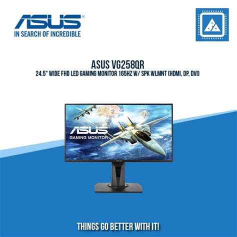 Asus Vg258qr 245 Wide Fhd Led Gaming Monitor 165hz W Spk Wlmnt Hdm